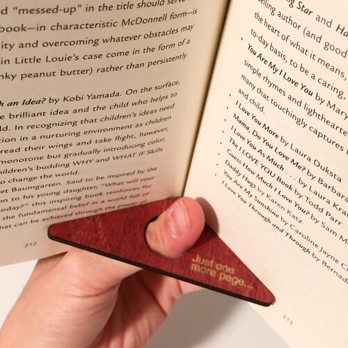 Laser Cut File SVG Digital File Book Page Holder Thumb Holder | Etsy