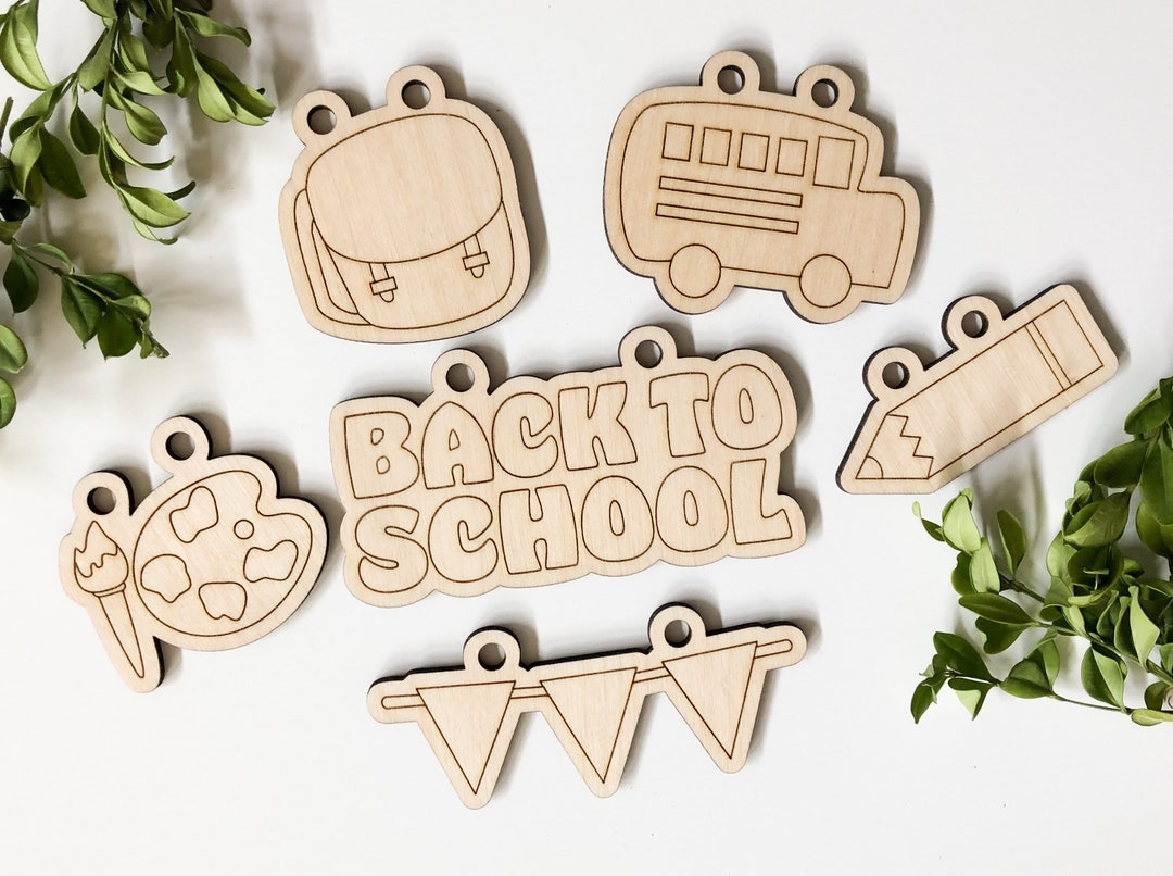 Laser Cut Back to School SVG File Banner Garland Ornament Back to ...