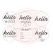 Laser Cut File SVG Hello World Newborn Sign Marker Milestone - Etsy