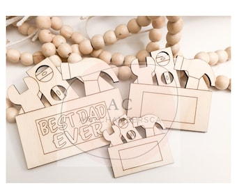 Father's Day Magnet DIY Kit Svg for Laser digital File - Etsy