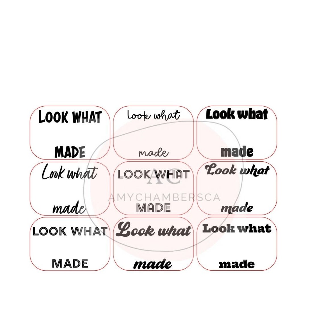 Laser Cut File SVG Digital File Gift Name Magnet Look What I Made File ...