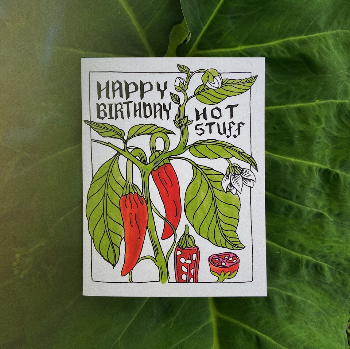 Happy Birthday Hot Stuff Card | Etsy