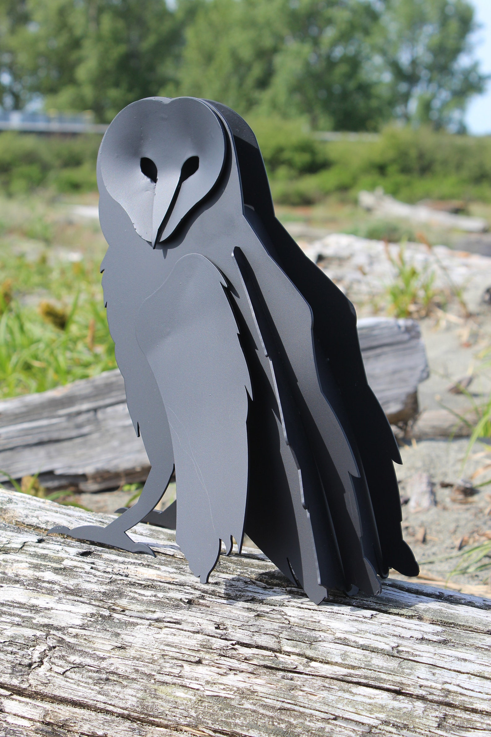 Free Shipping Garden Owl Steel Owl Sculpture Iron Art - Etsy