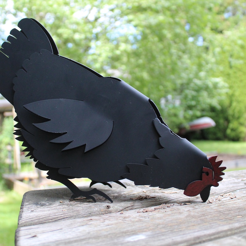 Chicken Metal Yard Art - Etsy