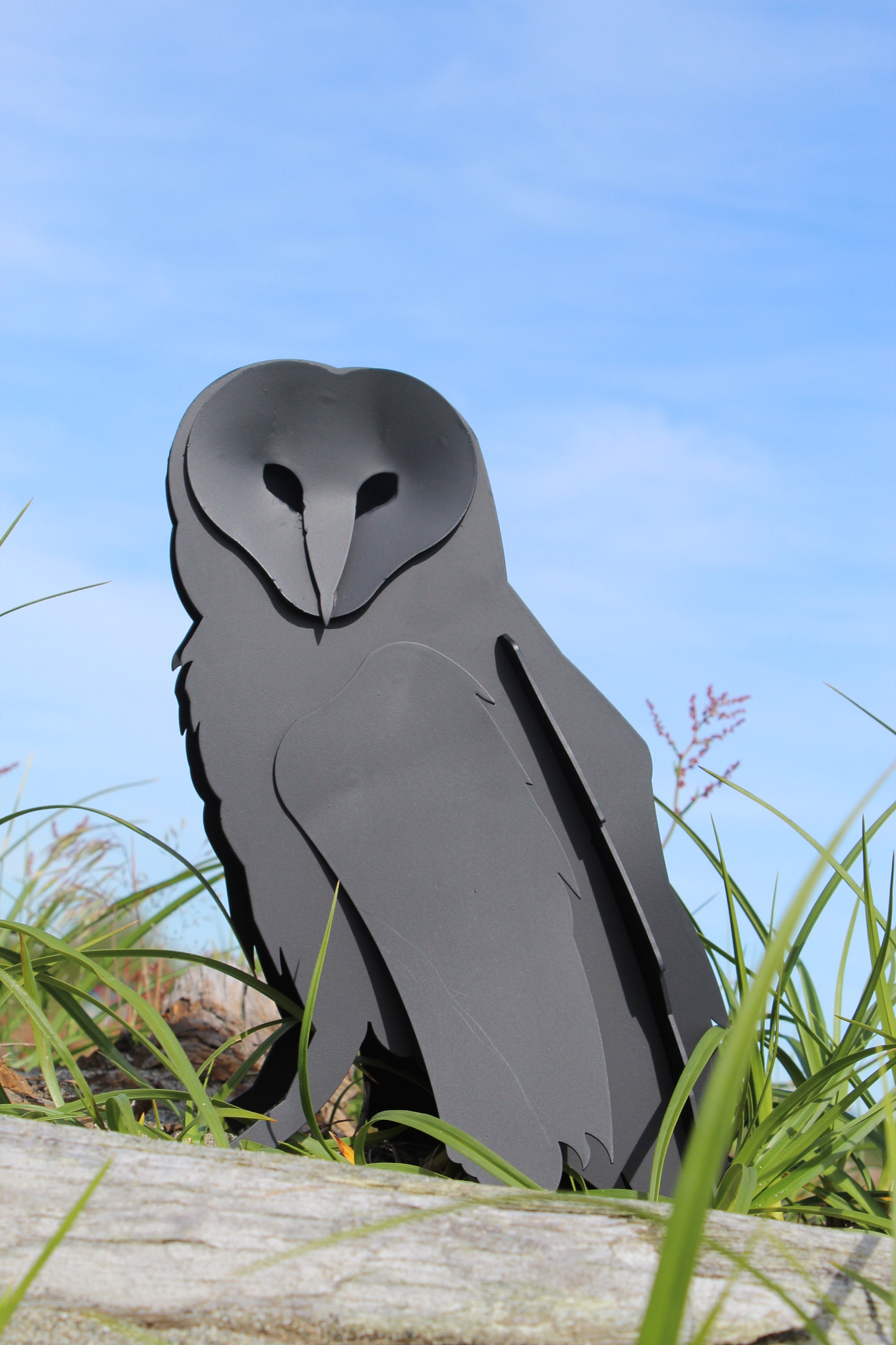 Free Shipping Garden Owl Steel Owl Sculpture Iron Art | Etsy