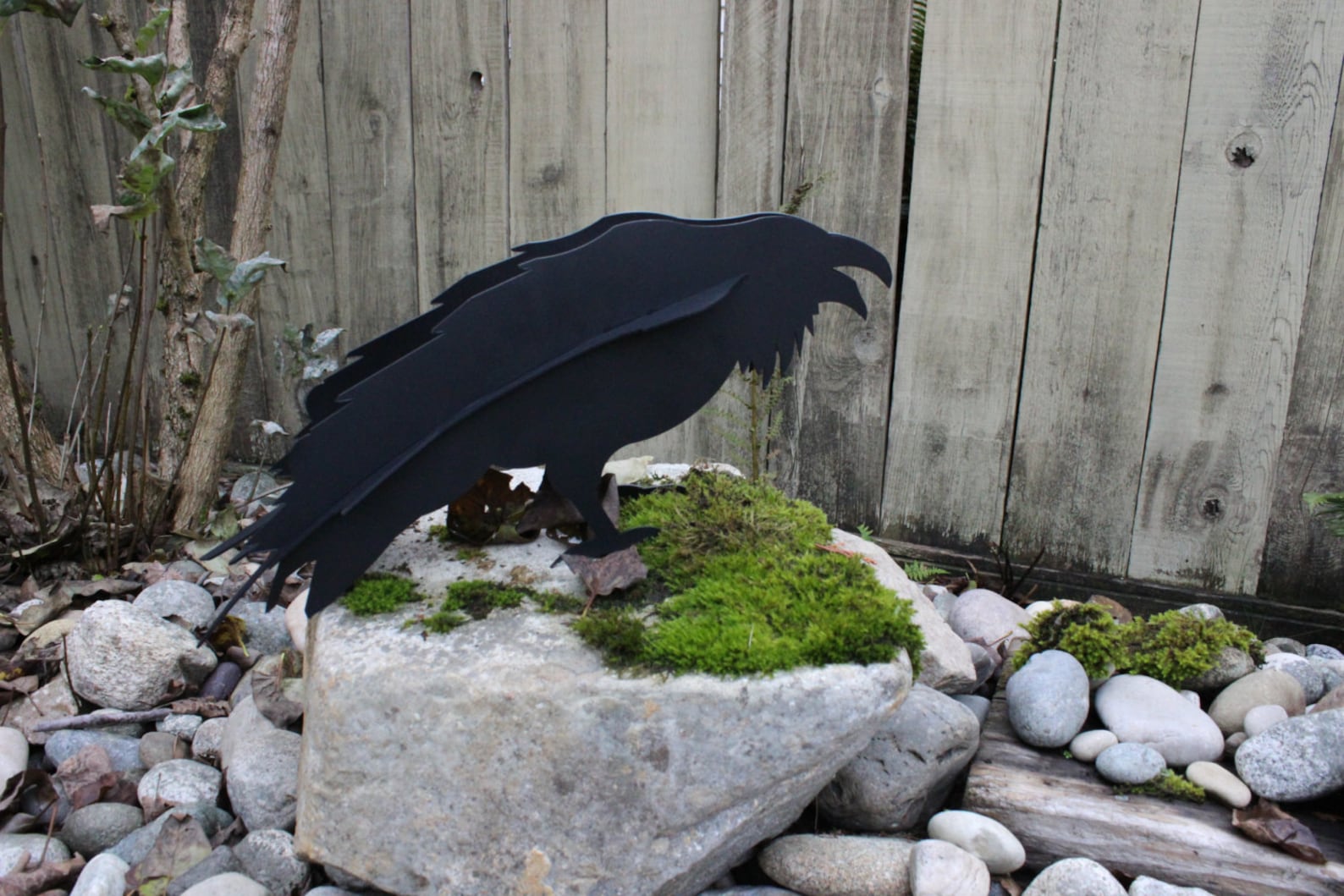 Free Shipping Crow Raven Steel Sculpture Raven Sculpture | Etsy