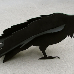 Free Shipping, Crow, Raven, Steel Sculpture, Raven Sculpture, Garden ...