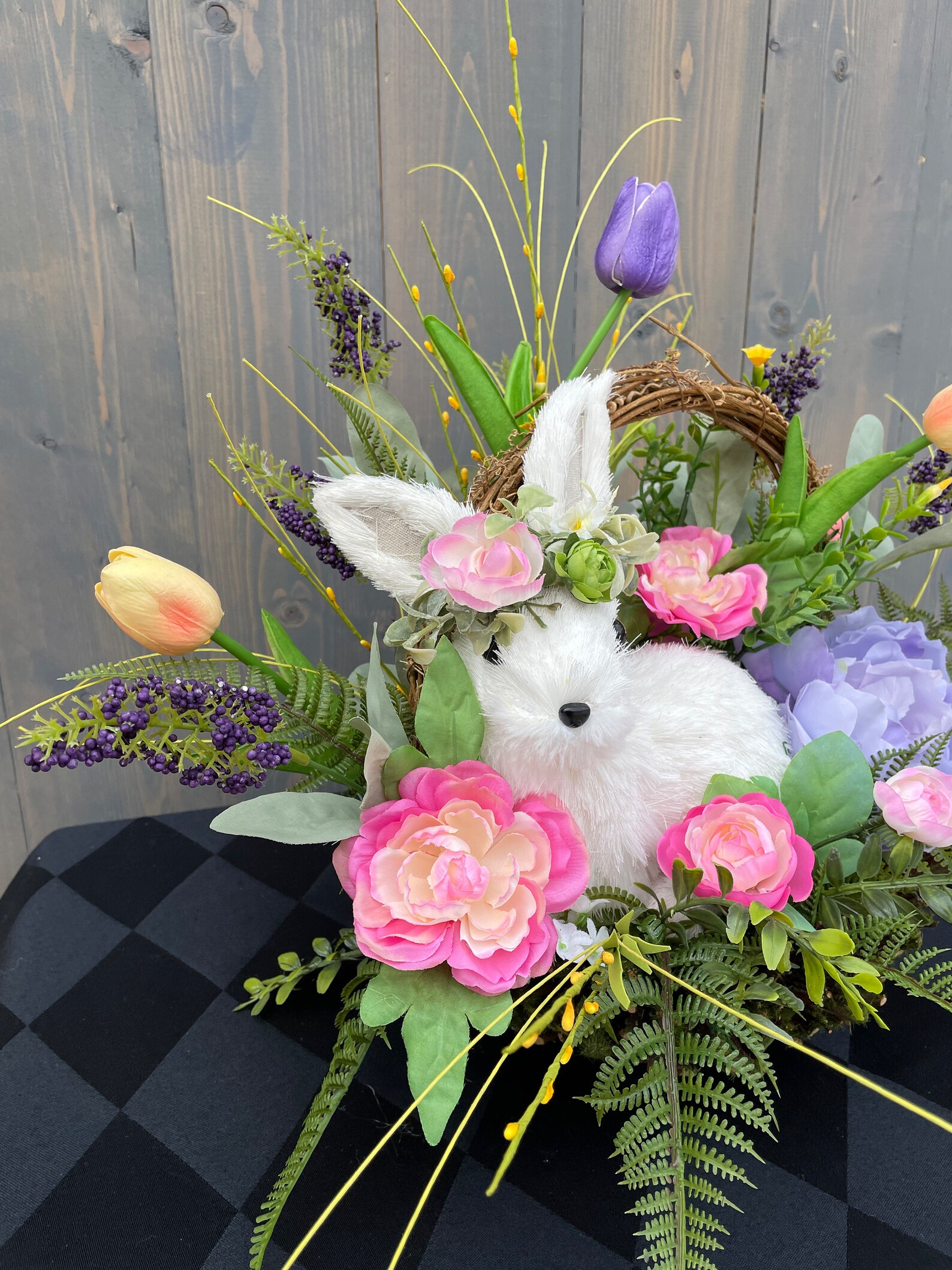 Easter Centerpiece for Dining Room Table Bunny Centerpiece - Etsy
