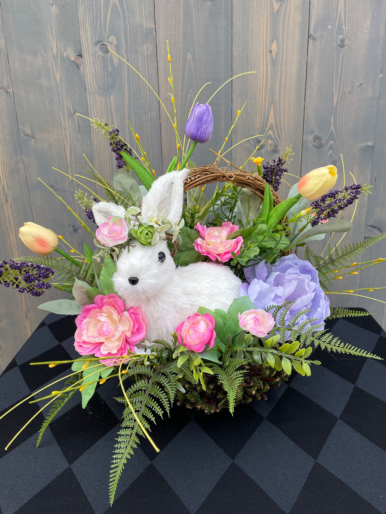 Easter Centerpiece for Dining Room Table Bunny Centerpiece - Etsy