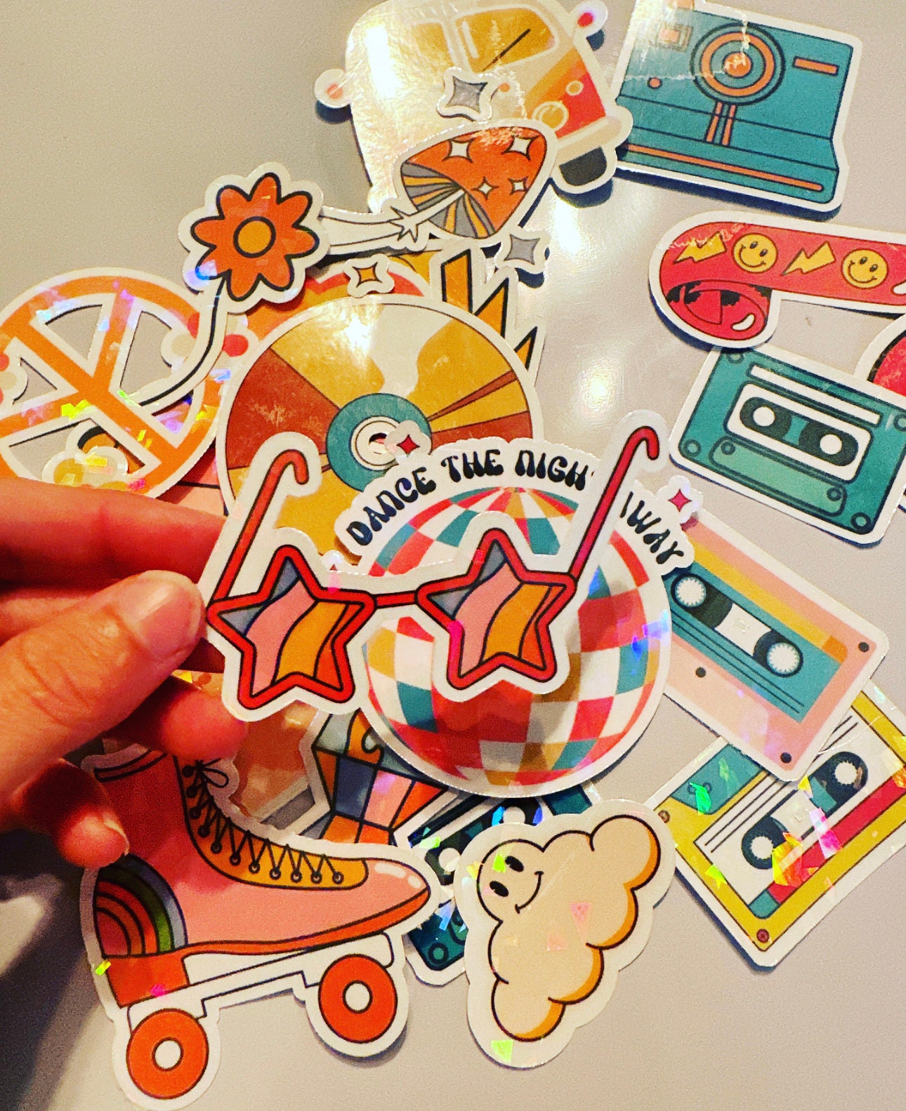 90s Retro Sticker Pack Nostalgia Sticker Pack 22 Pack Holographic