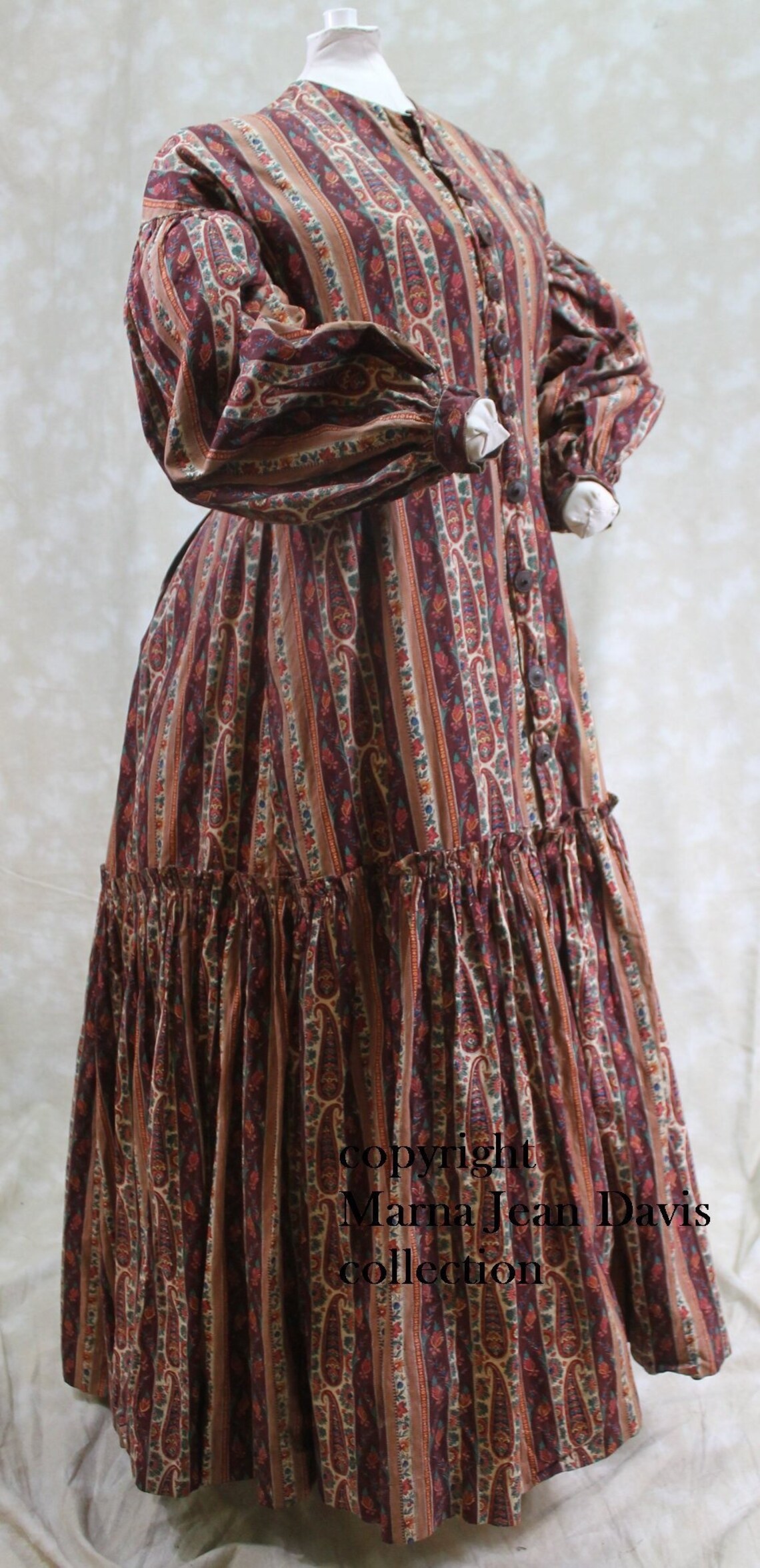 Flora- a Summer Wrapper for 1870-76- Sewing Pattern - Etsy