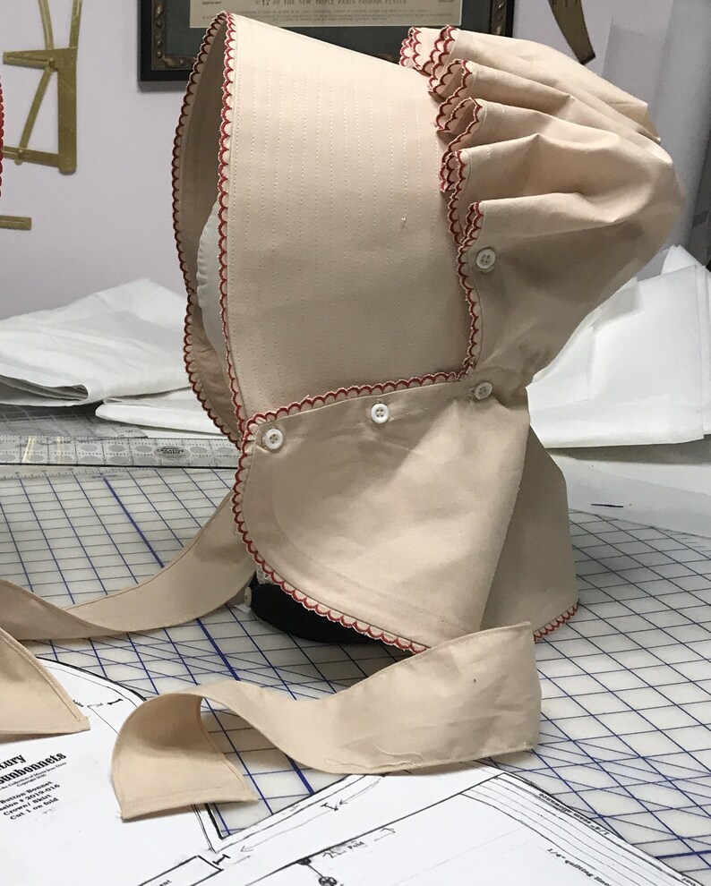 1890s 1910 Button Crown Bonnet Pattern - Etsy