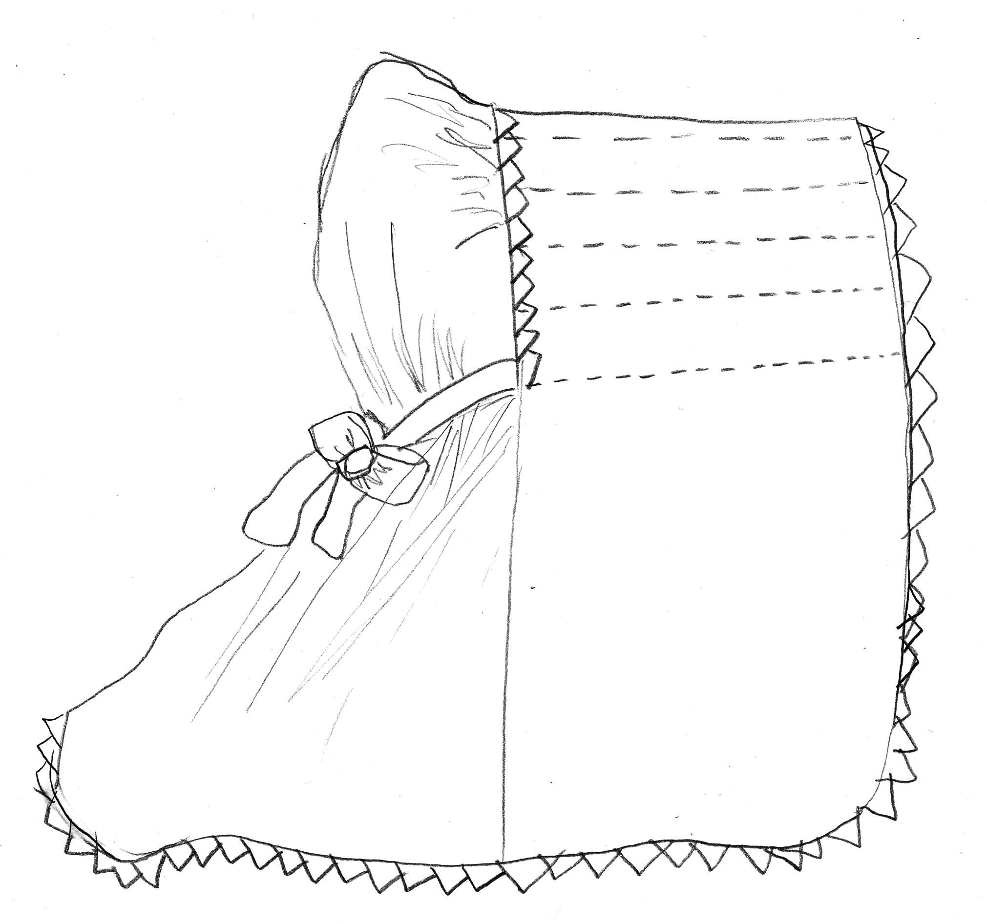 1880s Sawtooth Trim Slat Bonnet Pattern - Etsy