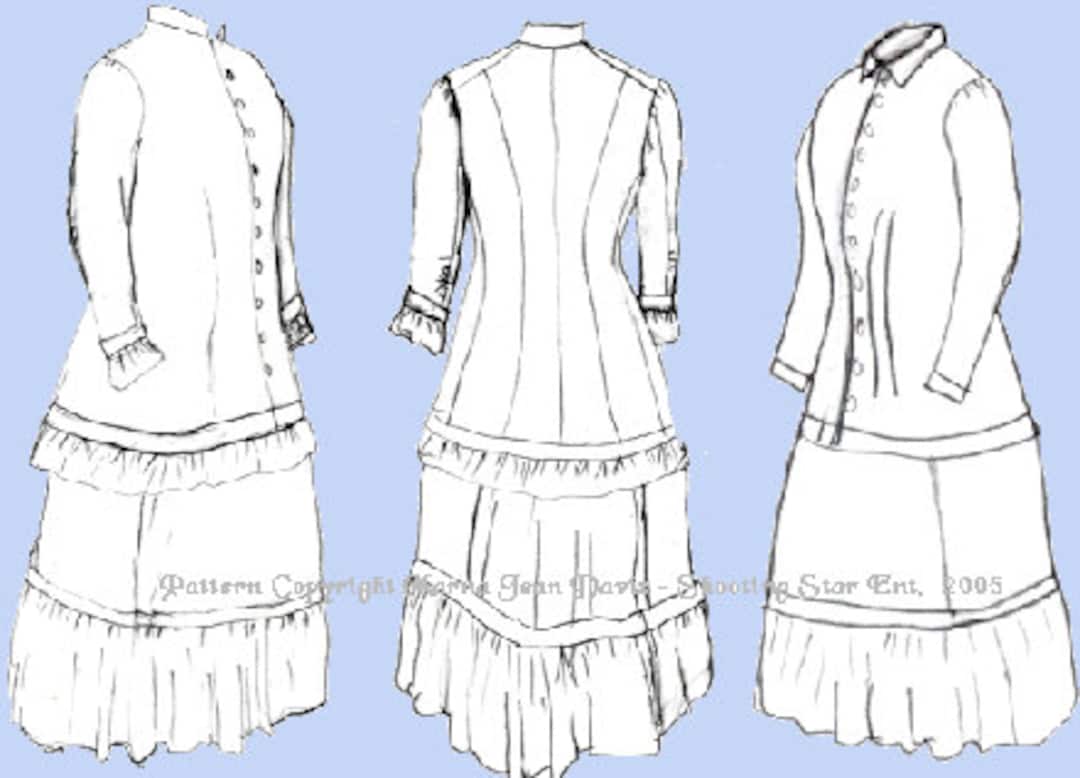 Allie- Natural Form House/work Dress Pattern- Sewing Pattern - Etsy