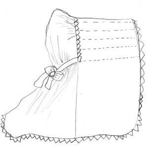 Digital-1880s Sawtooth Trim Slat Bonnet Pattern - Etsy