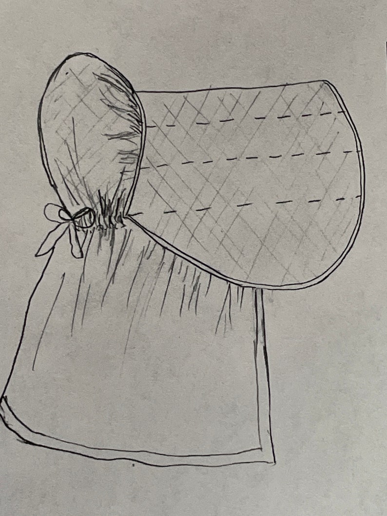 1830s-1840s Slat Bonnet Pattern - Etsy