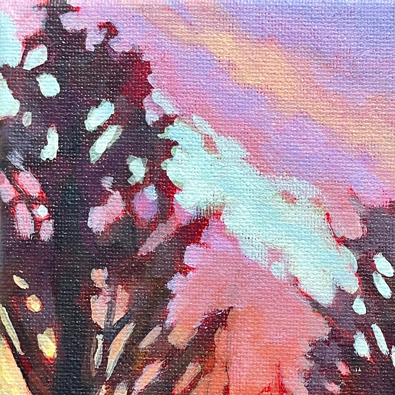 Treeline Silhouette Painting