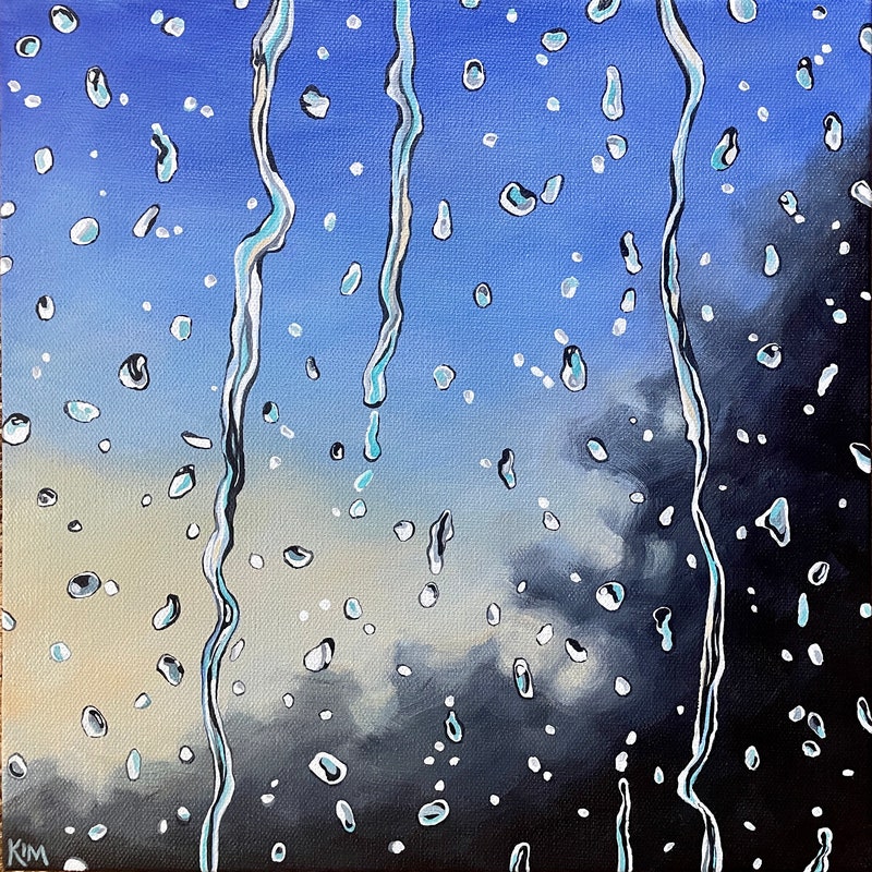 Rain Painting - Etsy