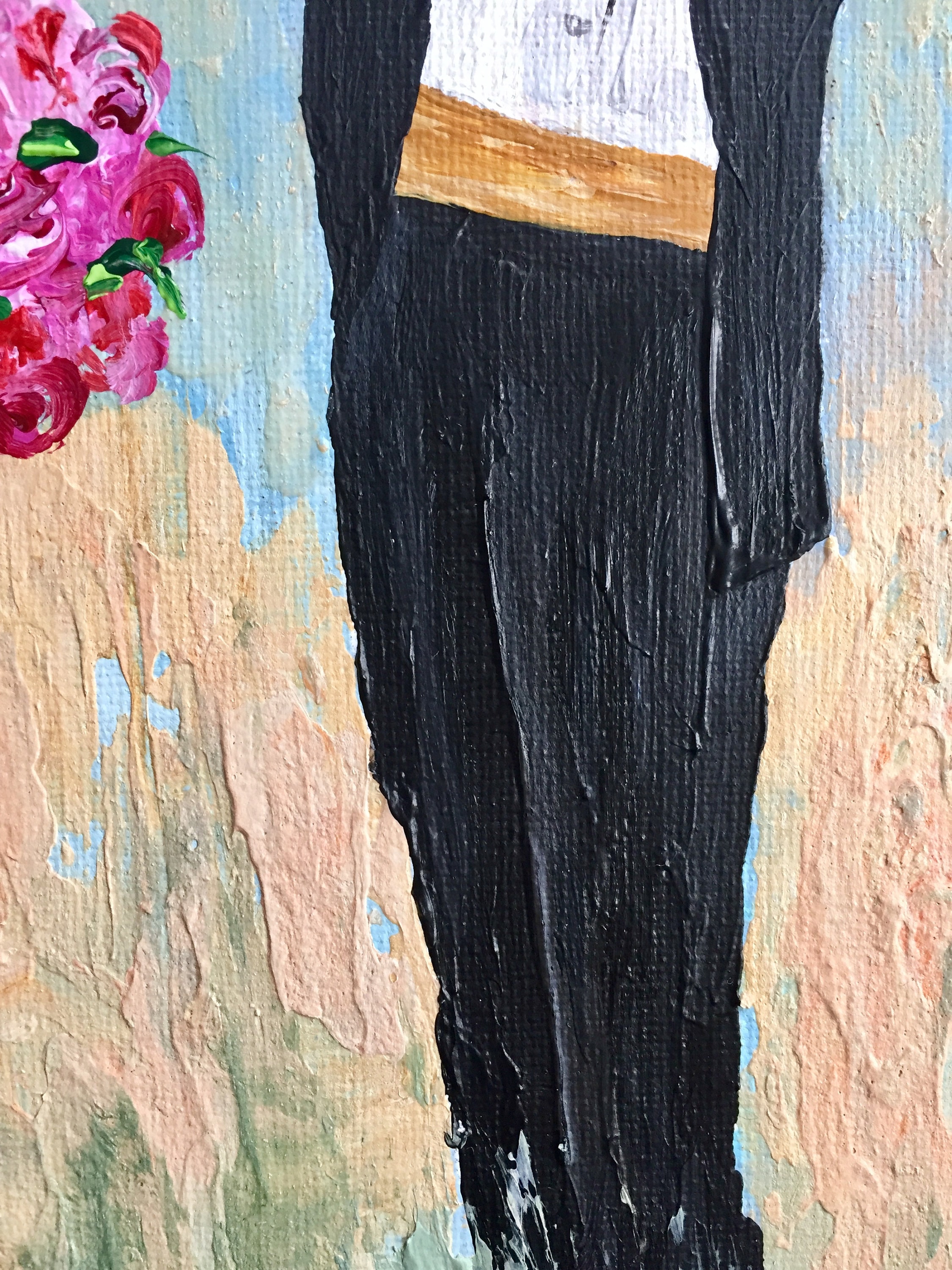 JUST MARRIED Wedding Art Original Acrylic Painting Wedding - Etsy