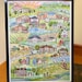 OUR COMMUNITY Original Art Print, Whimsical Town, Poster, Town, City ...