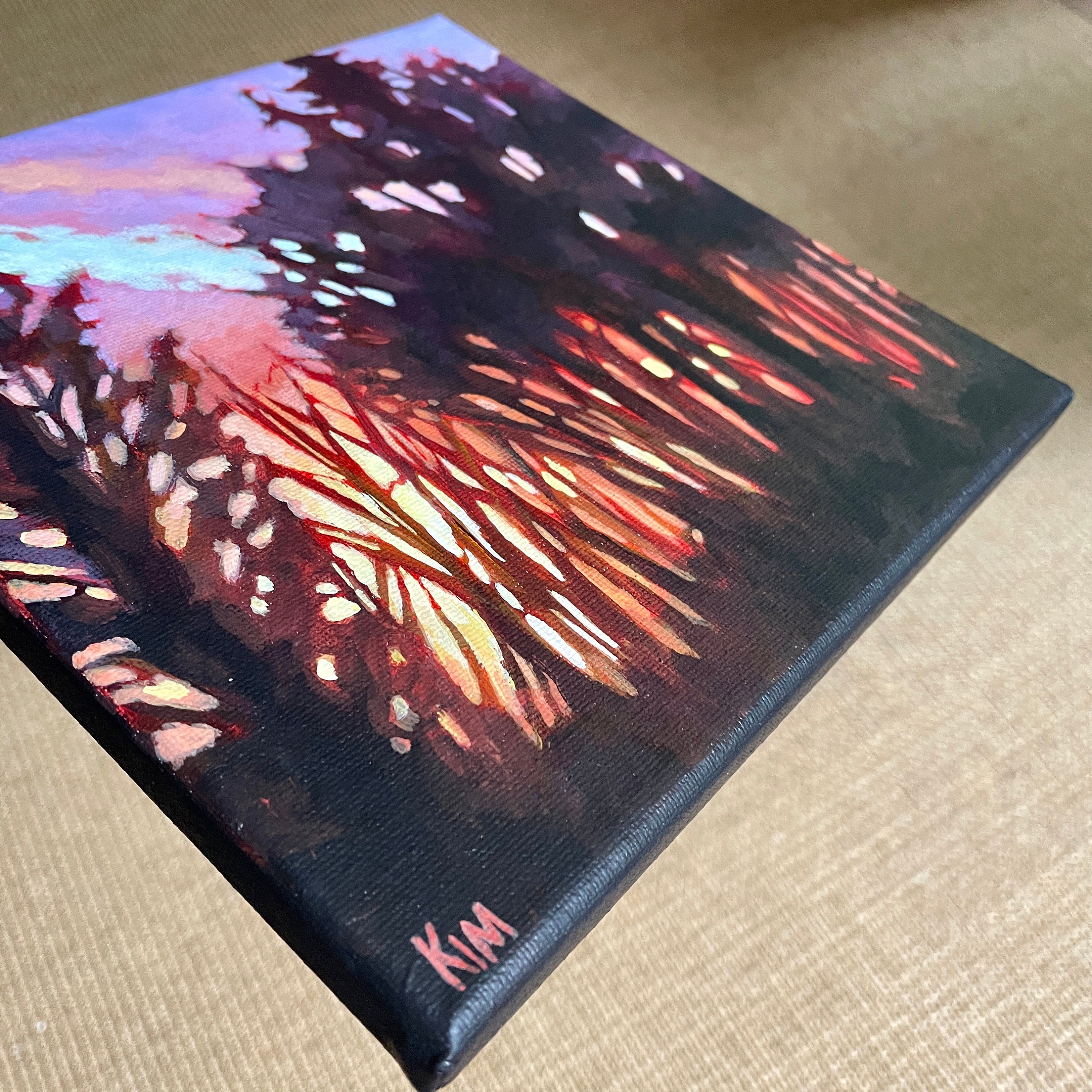 Treeline Silhouette Painting