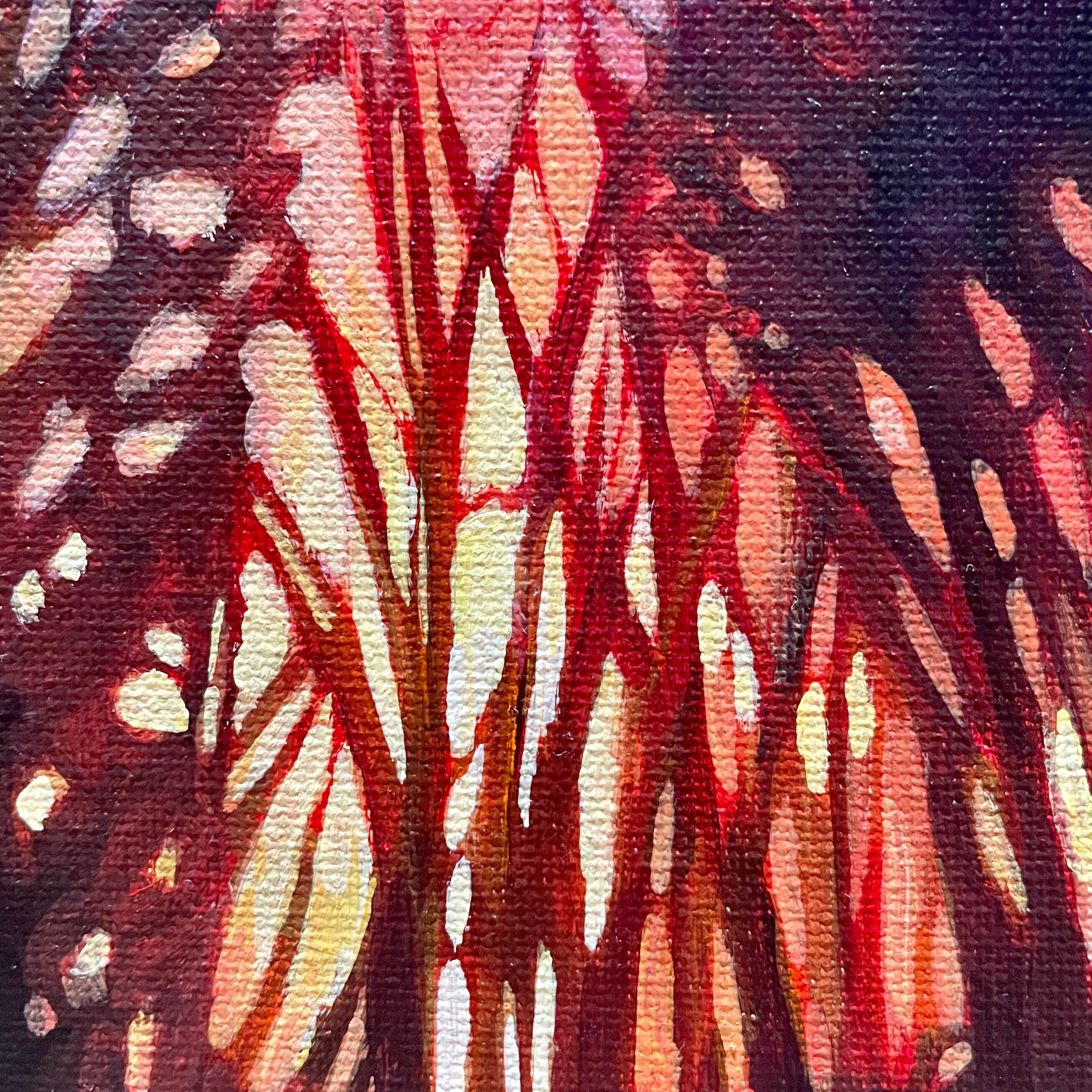 TREELINE SILHOUETTE Acrylic Painting, Trees, Nature Lover, Sunrise ...