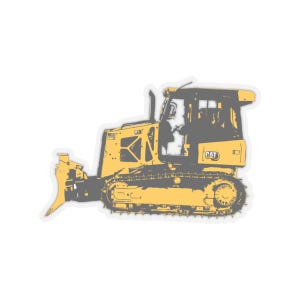 Cat D1 Track Type Tractor Kiss-cut Stickers - Fun and Playful Gift for ...