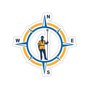 Construction Surveyor Vinyl Sticker: GNSS Rover Graphic Decal - Etsy