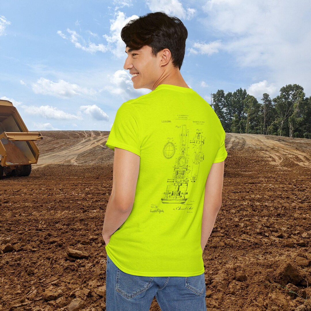 Survey Level Patent Unisex Tee, Land Surveying Precision Tradition ...