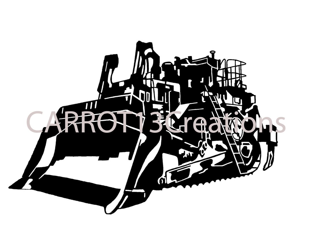 Construction Equipment D11 Dozer SVG, JPG & PNG Image for Vinyl Decal ...