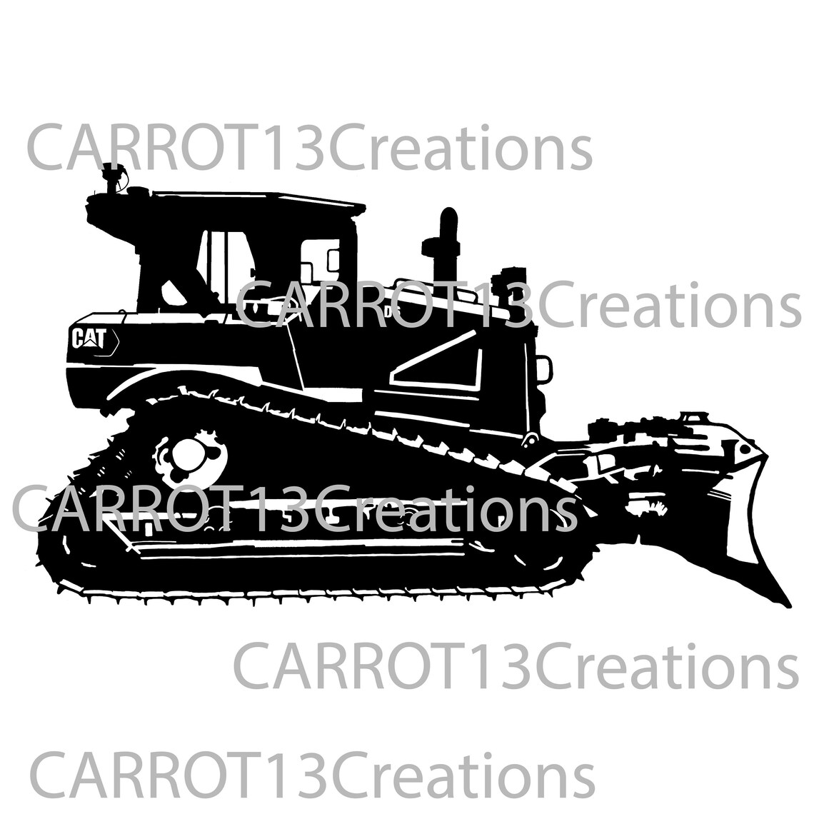 Dozer Construction Equipment SVG, PNG & JPG Files - Etsy
