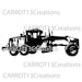 Motor Grader Construction Equipment SVG, PNG & JPG Files for Vinyl ...
