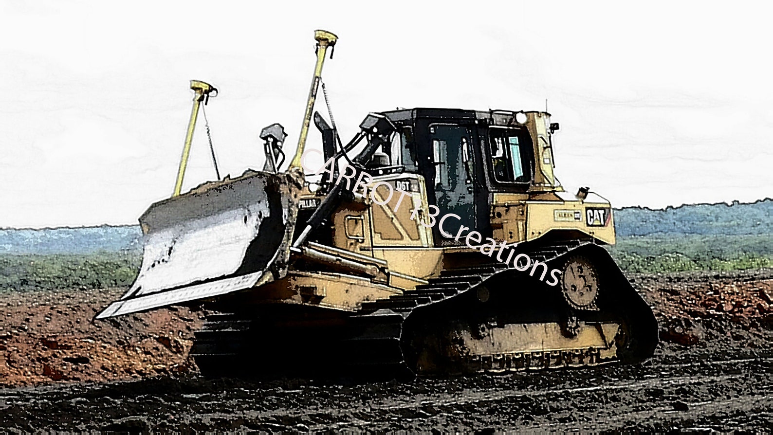Construction Equipment Water Color Images for Print or Art Project - Etsy