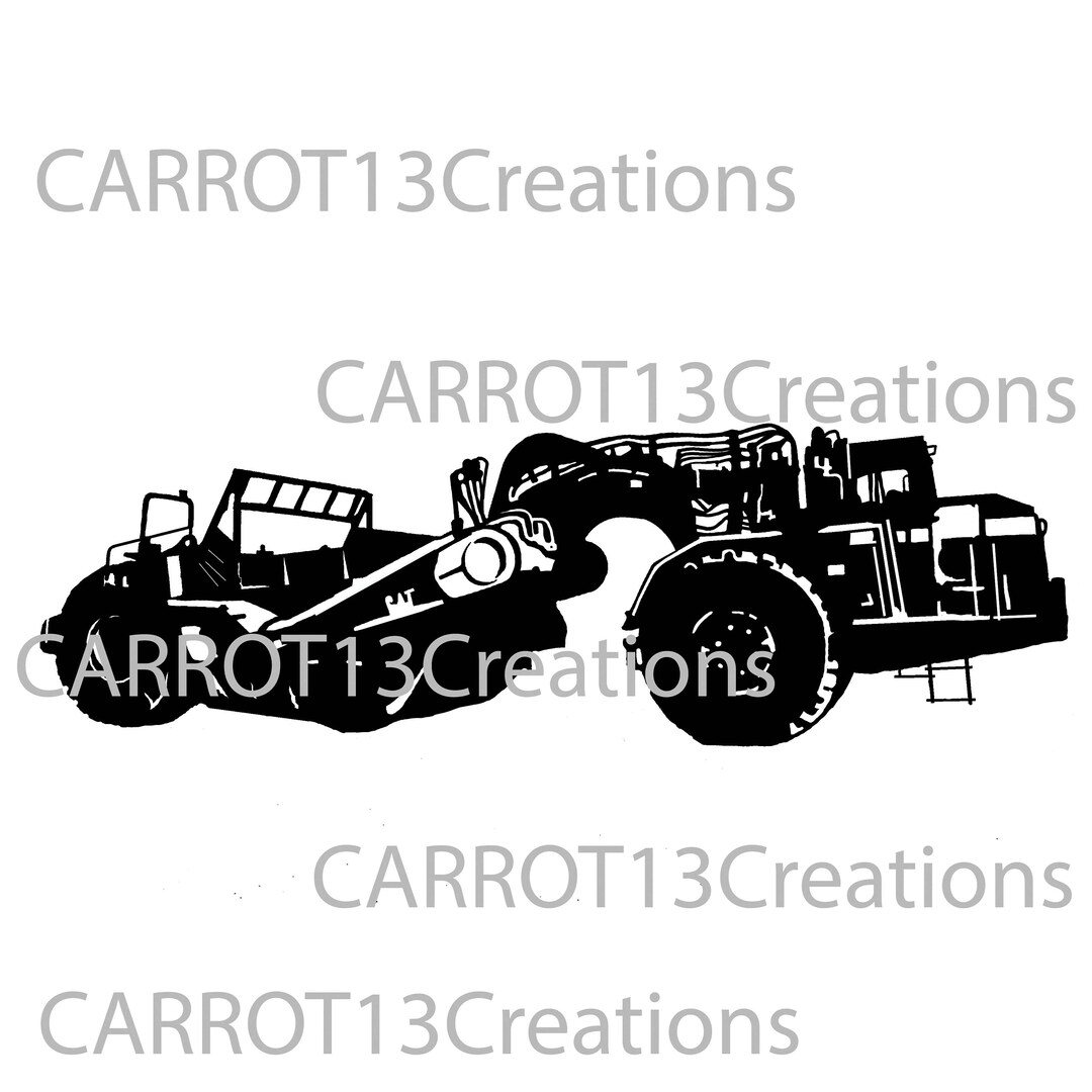 Motor Scraper Construction Equipment - 631G SVG, PNG & JPG Files for ...