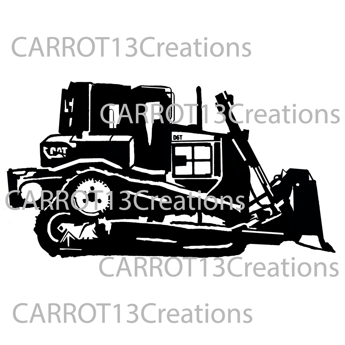 Dozer D6T Construction Equipment SVG PNG JPG Files (digital Download ...