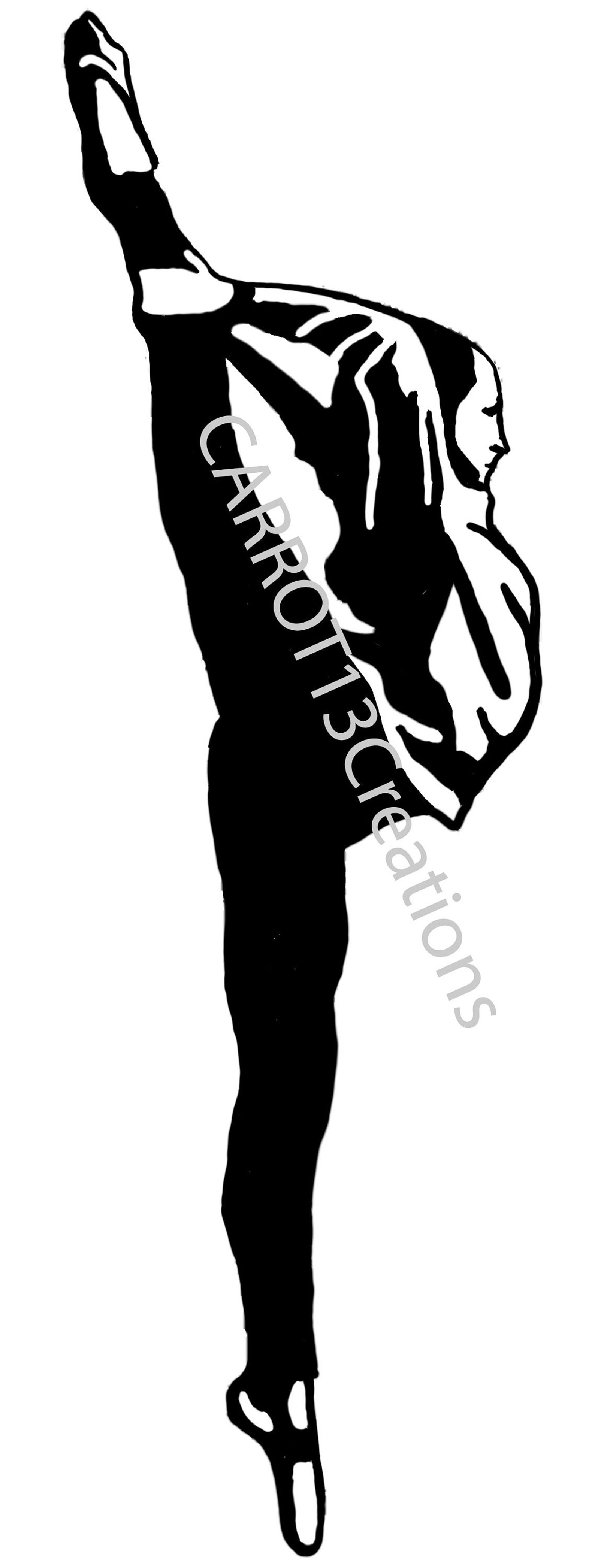 Dancer in Needle Pose, SVG File for Vinyl Decal and Art Project - Etsy