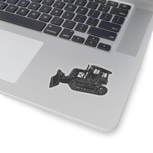 Construction Equipment Sticker, Bulldozer Decal for Builders, Heavy ...