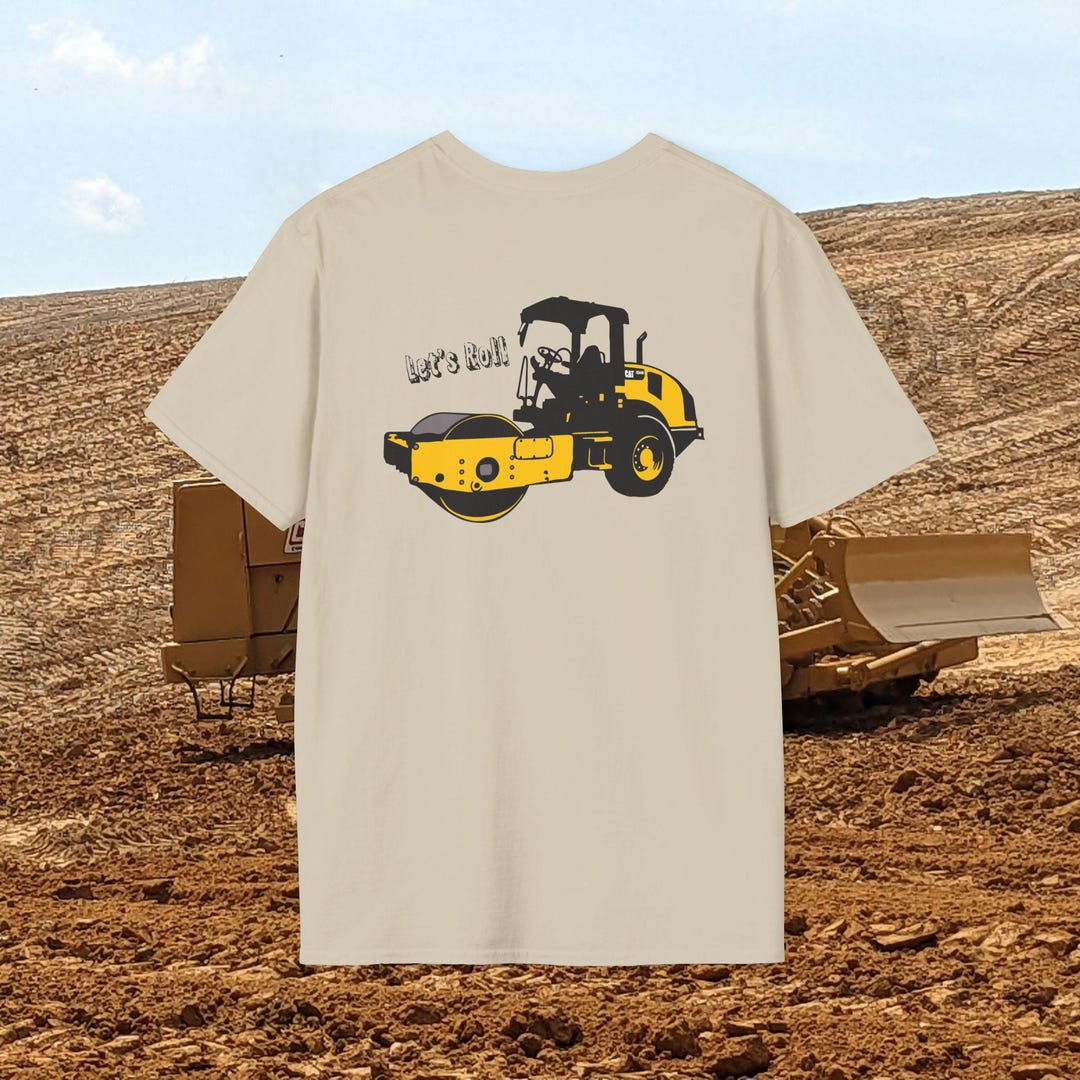 Compactor Roller Construction T-shirt, Funny Construction Equipment Tee ...