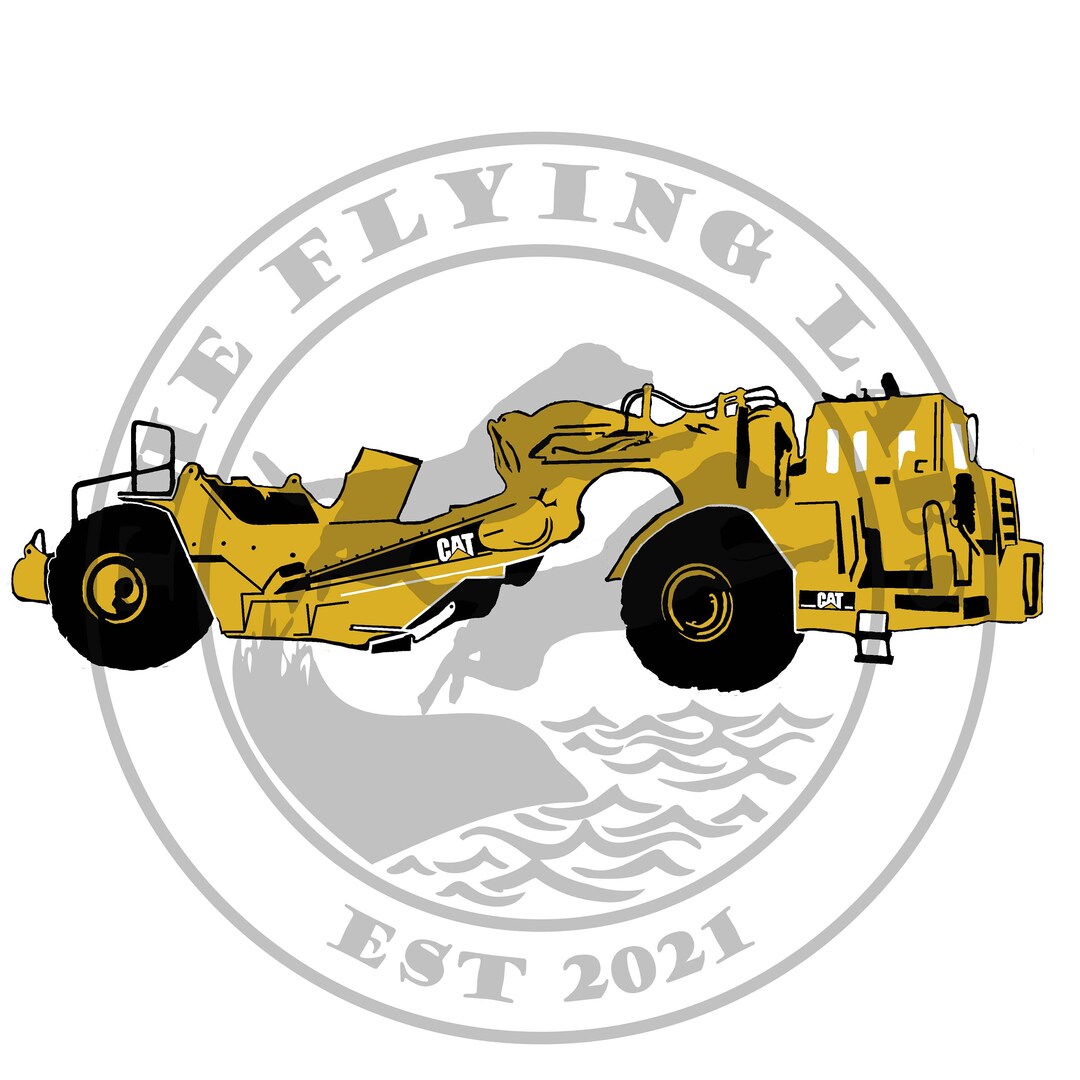 Motor Scraper Construction Equipment (621F) 3 Color - SVG, PNG & JPG ...