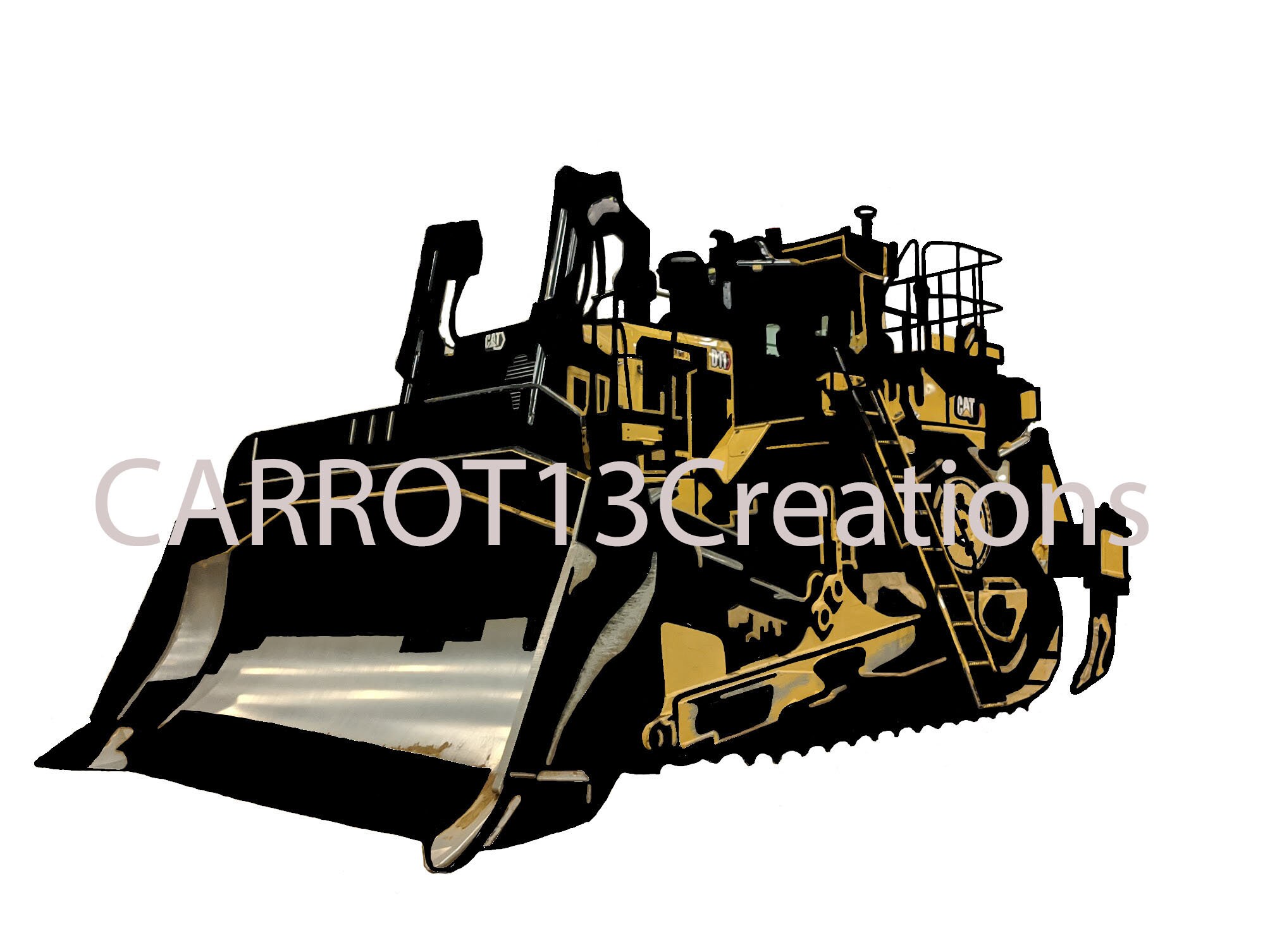 Construction Equipment D11 Dozer SVG, JPG & PNG Image for Vinyl Decal ...