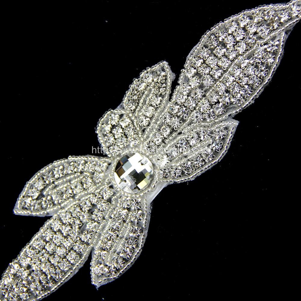 Rhinestone Floral Pattern Centralized Crystal Belts and - Etsy