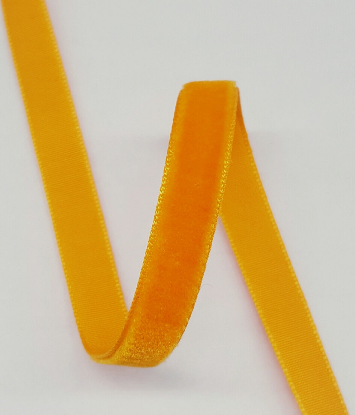 3/8 Inch Vintage Velvet Golden Orange Ribbon10 Yards - Etsy