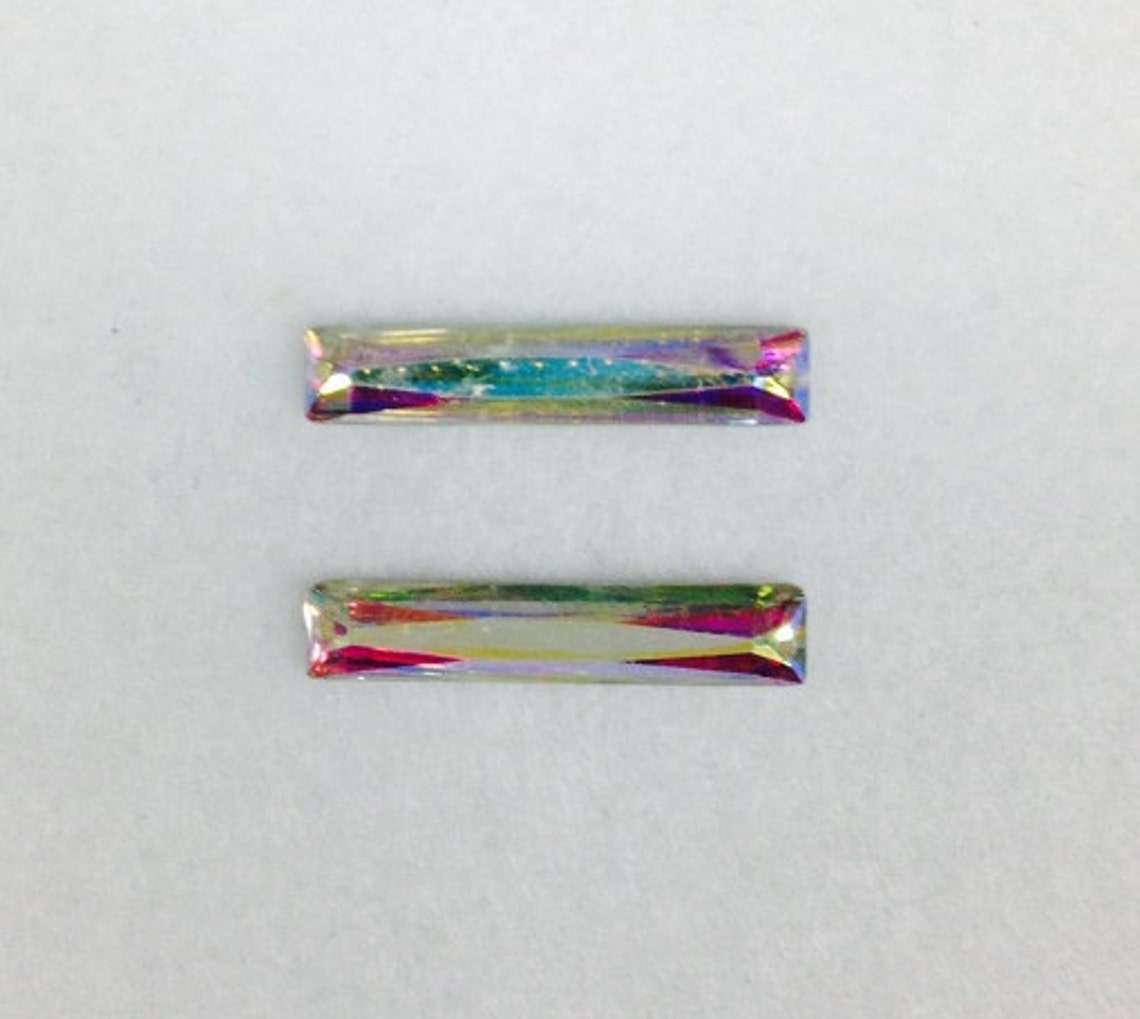Resin Stone Crystal AB Rectangle Shape Selling per Pack - Etsy