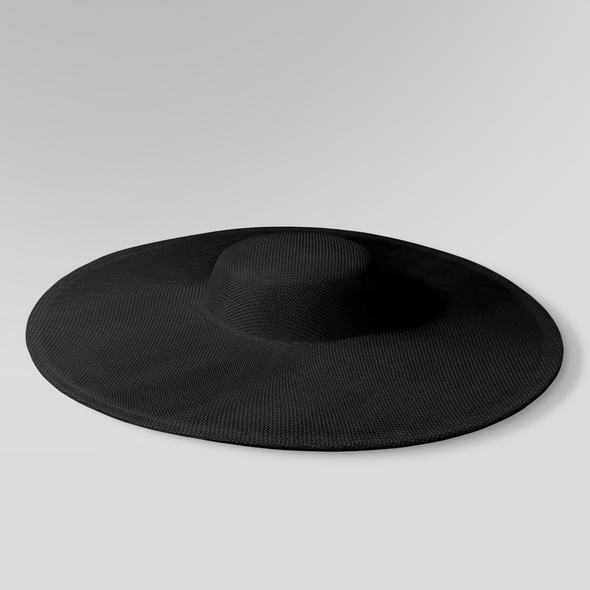 Large Buckram Boater Fascinator Hat Base – 14.5” Round DIY Millinery ...