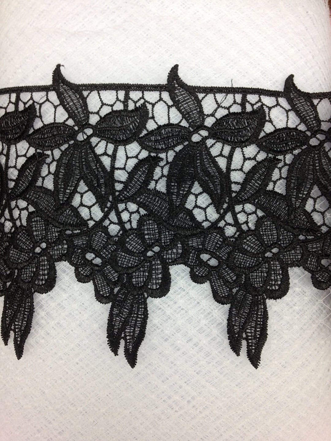 Black Lace Trimming - Etsy