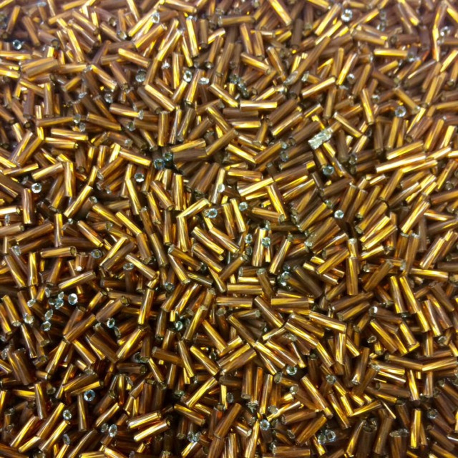 Twisted Bugle Beads Tube 6MM Gold Selling per Bag 2.5 Oz per - Etsy