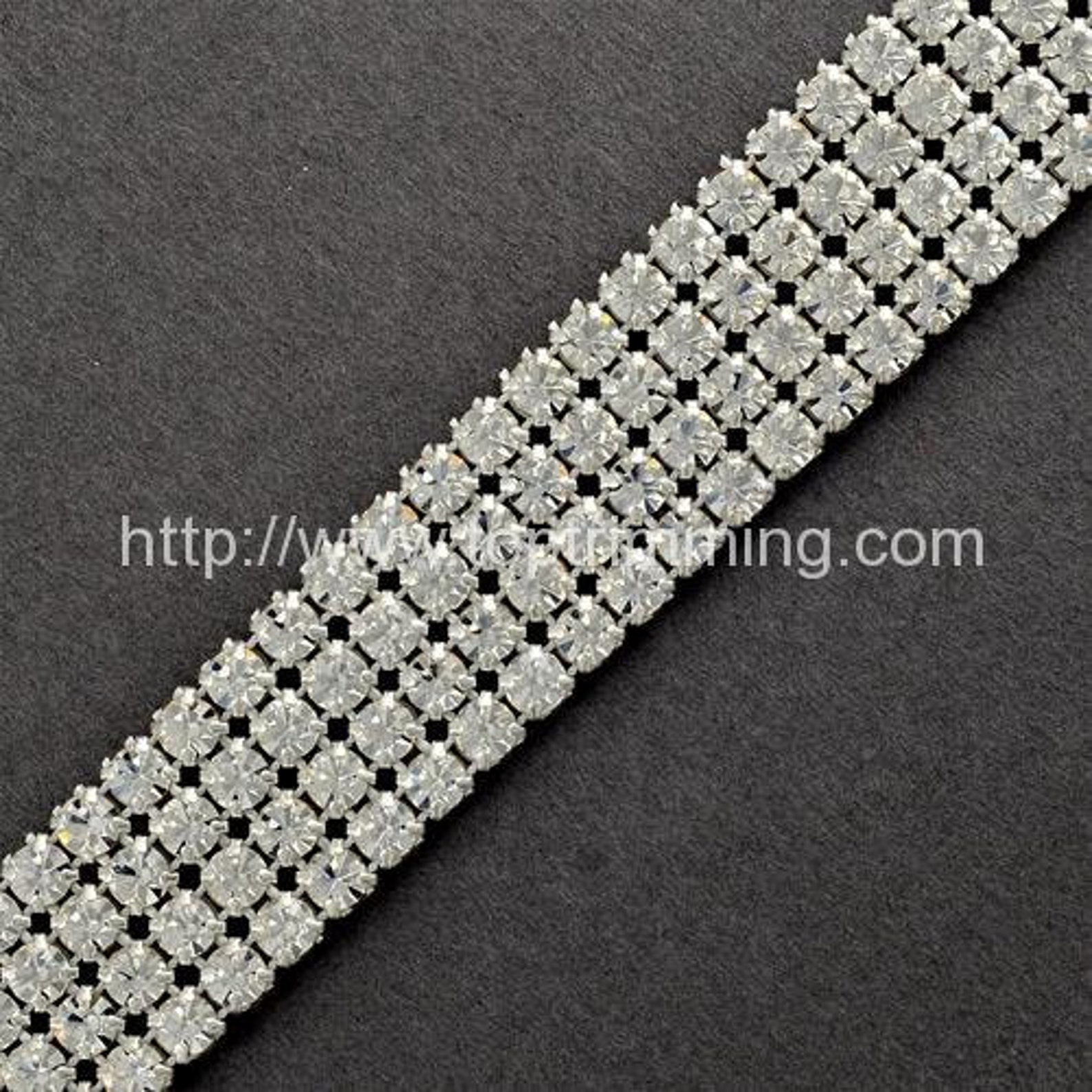 Rhinestone Banding Crystal Trimming 4 Rows Wedding Cake Bridal - Etsy