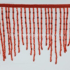 BEADED FRINGE 6" Long Sold by Yard - Etsy