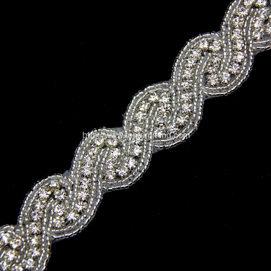 Rhinestone Crystal Trimming Sew on or Iron on Bridal Accessories Price ...
