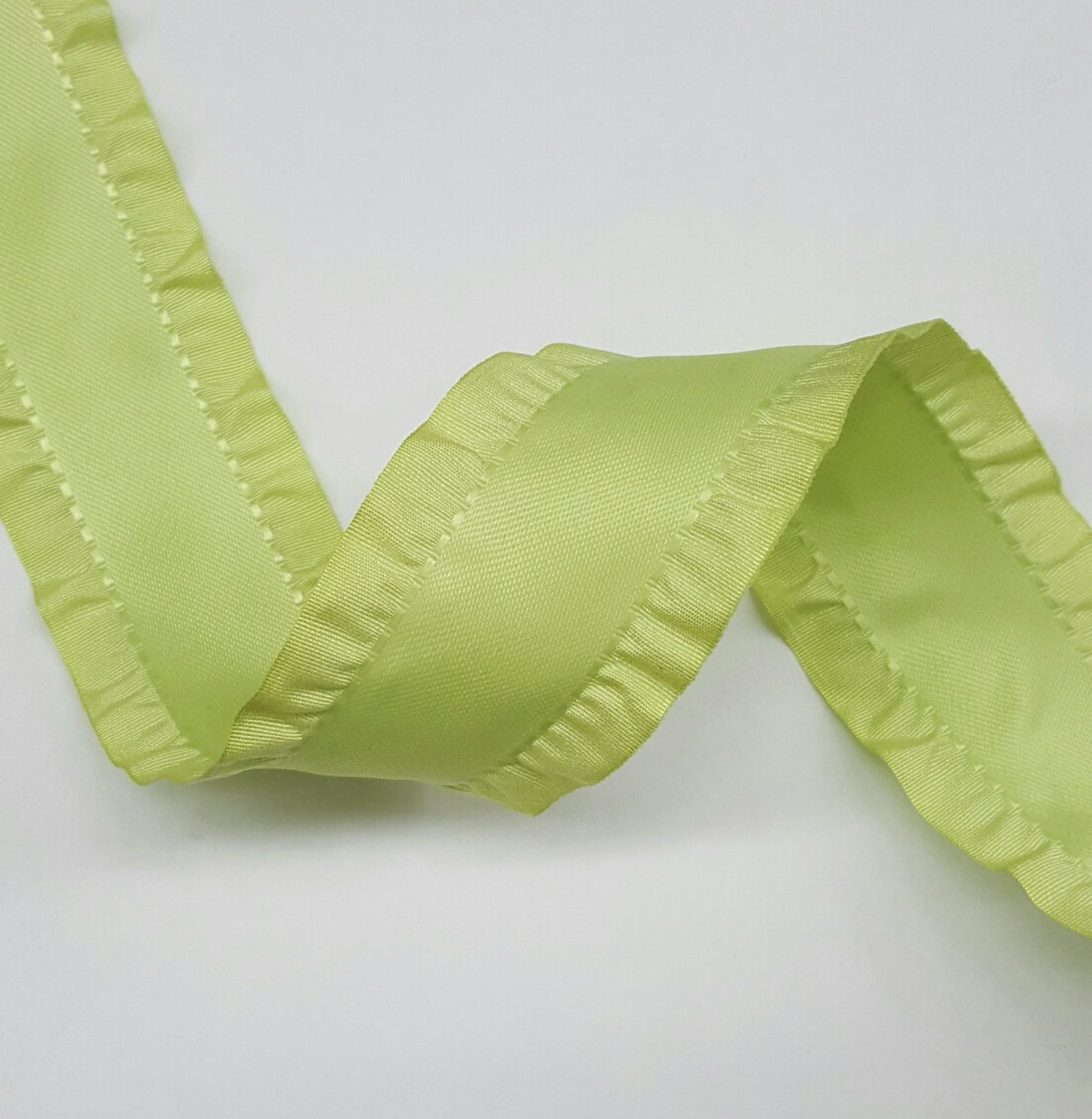 1.5" Double Ruffle Ribbon 5 Yard Reel (100% Polyester) - Etsy